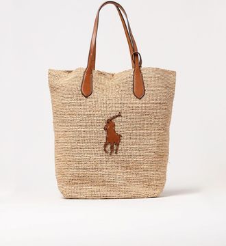 Polo Ralph Lauren Sac Port&eacute; &eacute;paule POLO RALPH LAUREN Femme couleur Beige