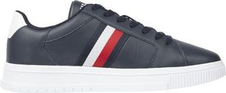 Tommy Hilfiger Supercup LTH Stripes Ess Fm0fm04895 Cupsole Baskets pour Homme, Bleu Ciel d&eacute;sert, 40 EU