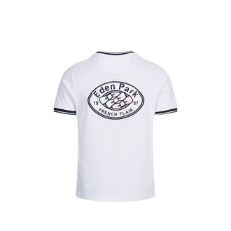 Eden Park T-shirt brod&eacute; &agrave; col rond en coton