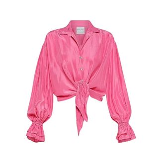 Forte_Forte Habotai Seidenbluse - - Blouses & Shirts - Damen - Rosa - 3XL