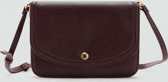 Mango Quadratische Umh&auml;ngetasche bordeaux - Damen - Einheitsgr&ouml;&szlig;e - MANGO