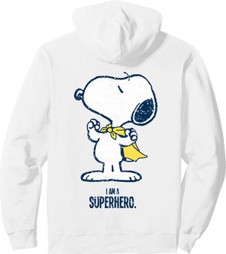 Peanuts Snoopy Super Superheld Vintage Comic Hero Fan Pullover Hoodie