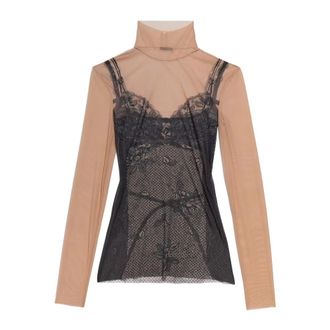 Balenciaga Rollkragen Langarm Polos und T-Shirts - - Tops - Damen - Schwarzk - M