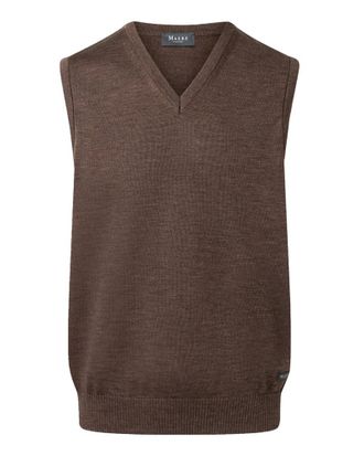 Maerz Pullunder aus maschinenwaschbarer Merinowolle mit V-Ausschnitt in