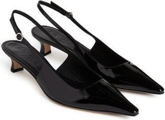 Aeyde Sling-back Catrina en cuir verni