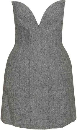 Self Portrait Robe Courte - Gris
