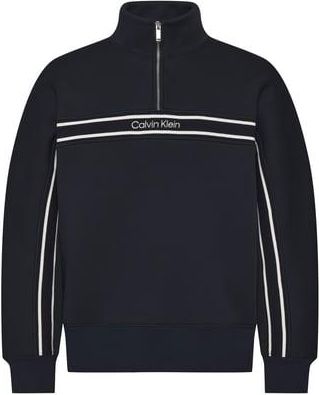 Calvin Klein Sweatshirt Spacer imprim&eacute; &agrave; col zipp&eacute;