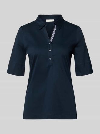 Eterna Bluse mit 1/2-Arm und kurzer Knopfleiste
