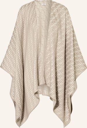 Fendi Cape Mit Seide grau