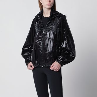 Herno Schwarze Jacke aus gl&auml;nzendem Nylon