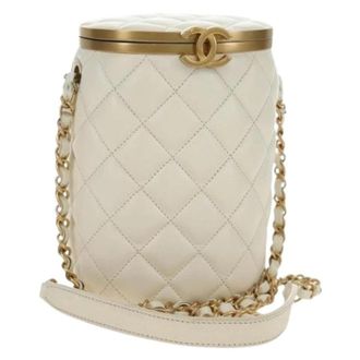 Chanel Pre-owned Vintage Bucket Shoulder Bag - - Pre-owned - Damen - Wei&szlig; - ONE SIZE