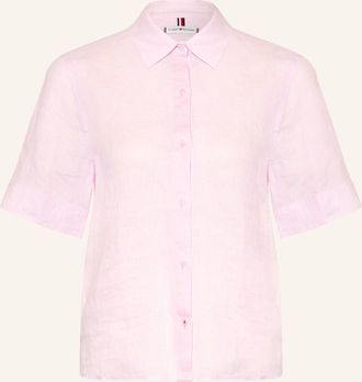 Tommy Hilfiger Hemdbluse Aus Leinen rosa