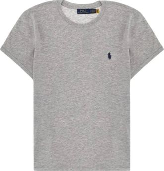 Ralph Lauren Homme, Tops, Gris, Taille: L T-shirt Classique Col Rond en Coton