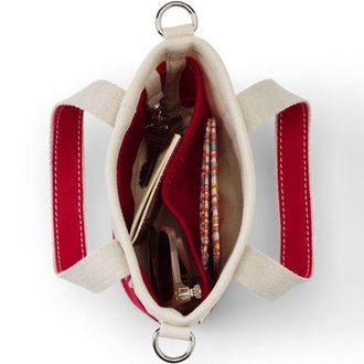 Lands End Extrakleine offene Canvas-Tasche, Damen, Gr&ouml;&szlig;e:null regular, Rot, Baumwolle, by Lands End
