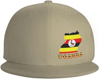 Generic Drapeau De LOuganda Carte De LOuganda Homme Femme Snapback Chapeau Protection Solaire Casquette Hip Hop R&eacute;glable Casquette De Baseball pour Trucker Ad