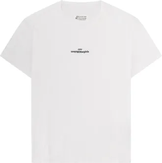 Maison Margiela Distorted Logo Print T-Shirt - Multicolor