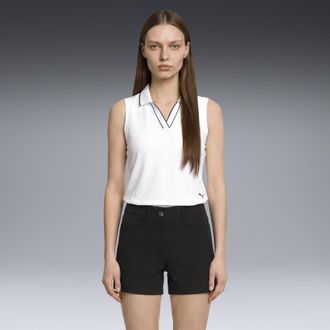 Puma Polo de golf sans manches CLOUDSPUN Essentials Femme, V&ecirc;tements, Blanc, XXL
