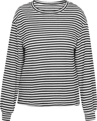 Usha Bluse Frauen Schwarze Streifen