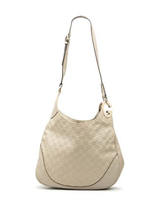 Gucci sac &agrave; bandouli&egrave;re Guccissima Charlotte (2000-2015) - Blanc