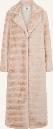 Americandreams Americandreams Faux Fur Coat Long Bailey gelb