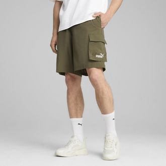 Puma Short cargo tiss&eacute; 10 &agrave; logo N&deg; 1 Essentials Homme, V&ecirc;tements, Vert, XXL