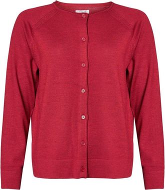 Lind Femme, Pulls, Rouge, Taille: 44 FR Cardigans