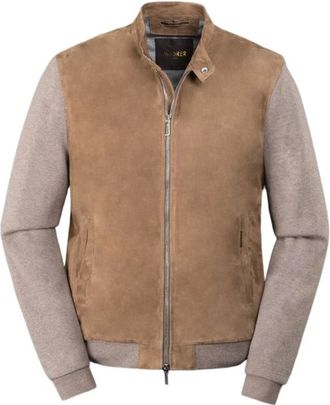 Moorer Homme, Vestes, Brun, Taille: XL Blouson Bomber Hybride