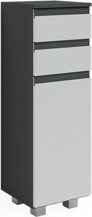 Vicco Meuble de rangement de salle de bain J-Shape, Anthracite, 30 x 95 cm