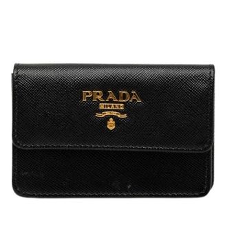 Prada Porte-cartes Pre-owned - Femme - Pre-owned - Noir - Taille: ONE Size