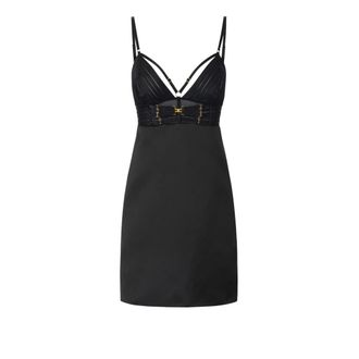 Elisabetta Franchi Damen, Kleider, Schwarzk, LGr&ouml;&szlig;e