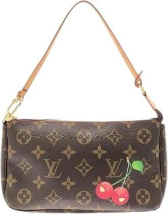 Louis Vuitton Pochette Pouch Pre-owned - Femme - Pre-owned - Brun - Taille: ONE Size