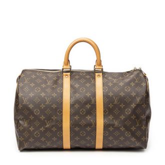 Louis Vuitton Crossbody Bags - Keepall 45 - Gr. unisize - in Braun - f&uuml;r Damen