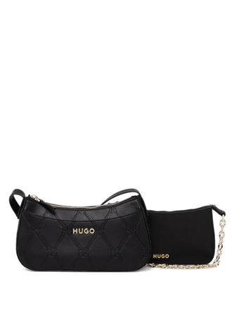 HUGO BOSS sac à bandoulière à logo - Noir