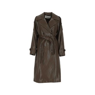 Eleh Double-breasted Belted Trench Coat