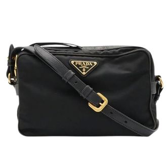 Prada Sac bandouli&egrave;re en nylon pr&eacute;-poss&eacute;d&eacute; - Femme - Pre-owned - Noir - Taille: ONE Size