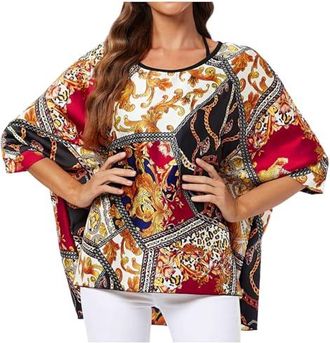 Generic Robe boh&egrave;me 2026 pour femme, chemisier bikini boh&egrave;me pour femme, Rouge, Taille unique