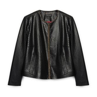 Fiorella Rubino Damen, Jacken, Schwarzk, XLGr&ouml;&szlig;e