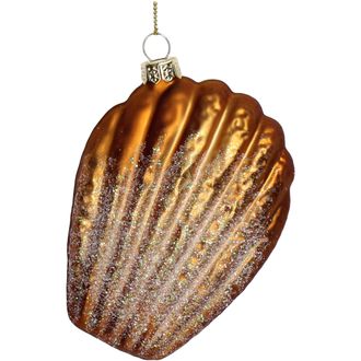 HD Collection Christbaumschmuck 10cm Glas - Madeleine Figur zum Aufh&auml;ngen - handbemalt & mit Glitzer - Weihnachtsbaum Anh&auml;nger f&uuml;r Weihnachten - Christbaumanh&auml;nger 