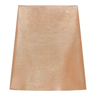 Courr&egrave;ges Midi-Rock - - Skirts - Damen - Beige - XS