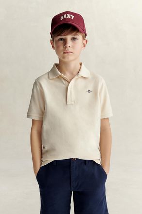 GANT Teenager Shield Piqu&eacute; Poloshirt (122/128) CREAMED Wei&szlig;