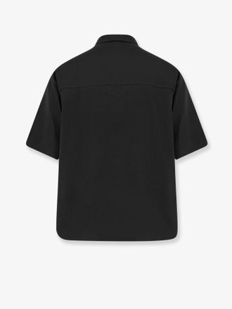 Hev&ograve; Mens Linen And Viscose Shirt Black