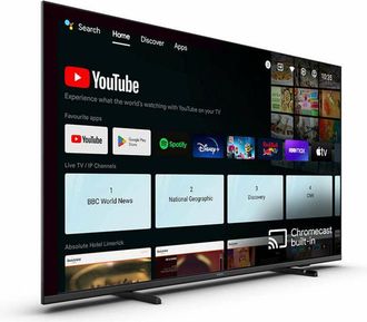 Philips 43HFL4518U/12 Fernseher f&uuml;r das Hotel sector 109.2cm (43) 4K Ultra HD 350 cd / m&sup2; Smart TV Schwarz 20W