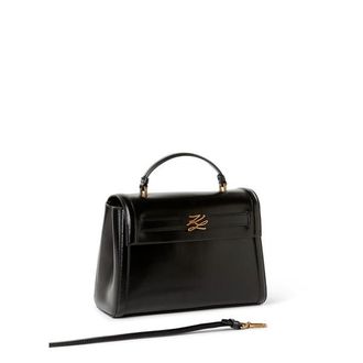 Karl Lagerfeld Sac &agrave; main uni en cuir