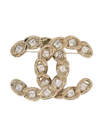Chanel broche à logo CC (2019) - Or