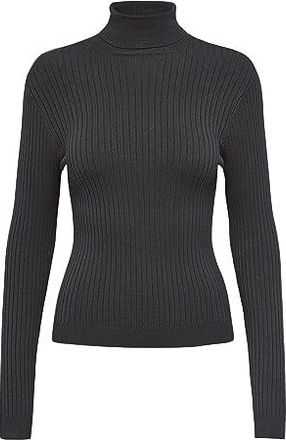 Only Onlkarol L/S Pull à col roulé KNT Noos pour Femme, Gris, XL