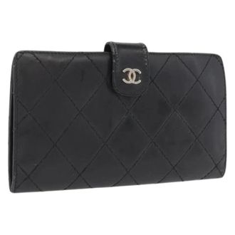 Chanel Portefeuille en cuir Pre-owned - Femme - Pre-owned - Noir - Taille: ONE Size