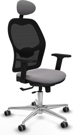 Piqueras y Crespo Jorquera Drehstuhl mit 2D-Armen, h&ouml;henverstellbarer Lendenwirbelst&uuml;tze und festem Kopfteil, ausgestattet mit Syncro/Traslack und injiziertem Schaumsto