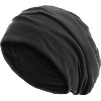 style3 Slouch Beanie aus atmungsaktivem, feinem und leichten Jersey Unisex Mütze Haube Bini Einheitsgröße