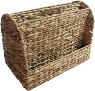 Christian Locker Zeitschriftenständer News Zeitungsständer Zeitschriftenorganizer aus Wasserhyazinthe