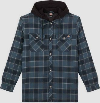 Dickies Hemden FLEECE HOODED FLANNEL SHIRT JACK RELAXED